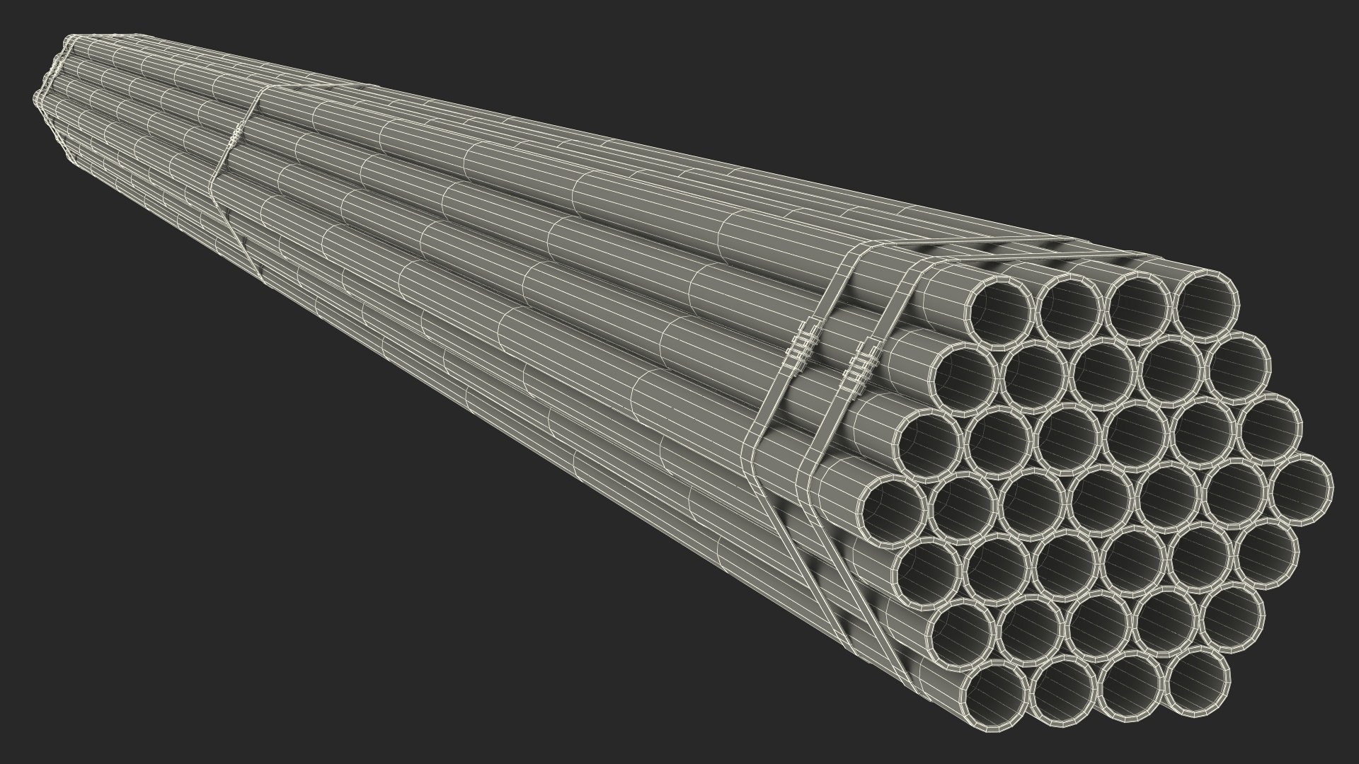 Steel Pipes Bundle 6 Meters 3D Model - TurboSquid 2211542