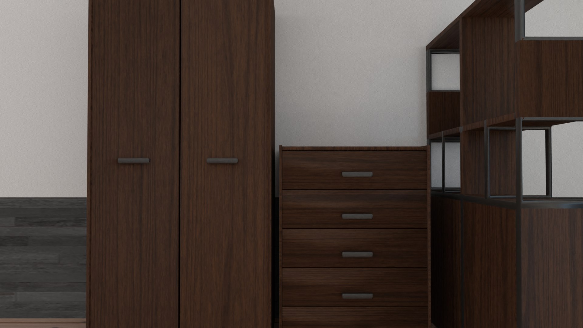 Small Bedroom Set 3D model - TurboSquid 1844057