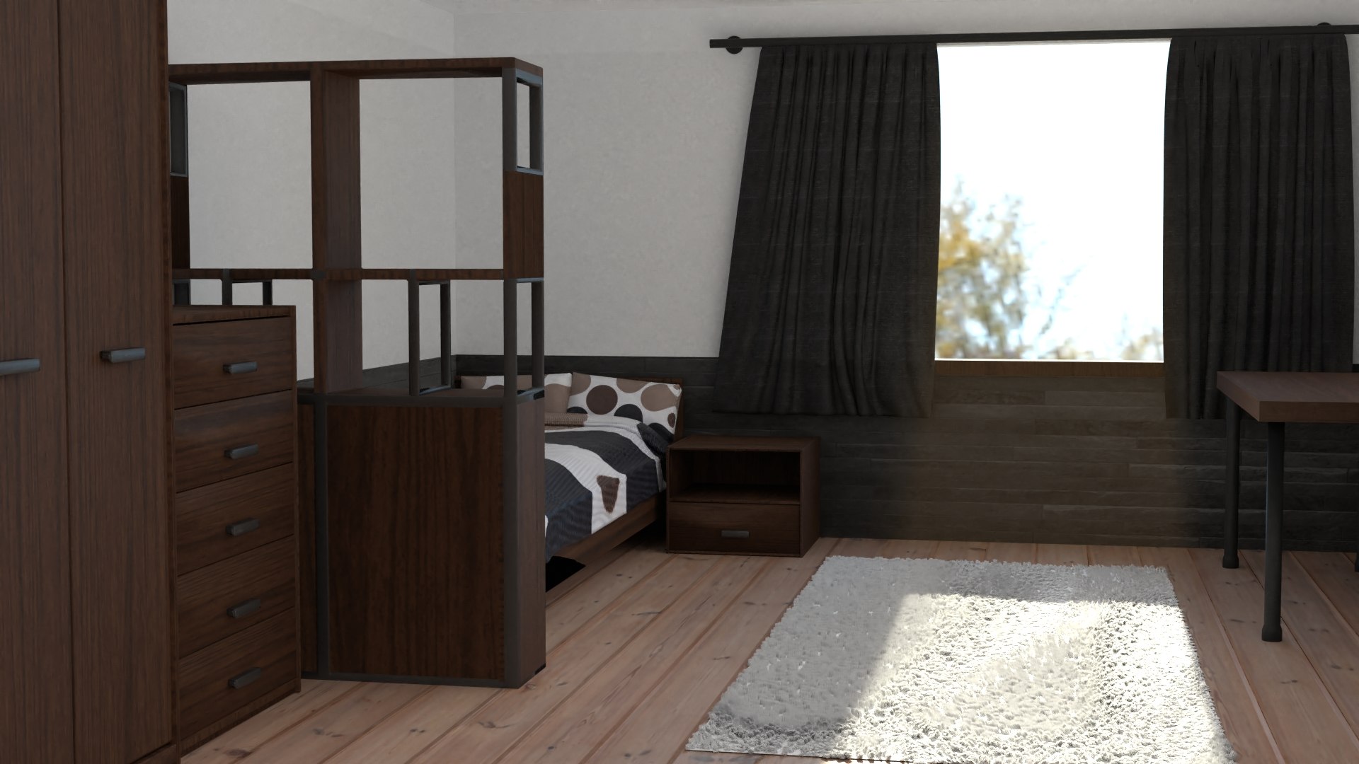 Small Bedroom Set 3D model - TurboSquid 1844057