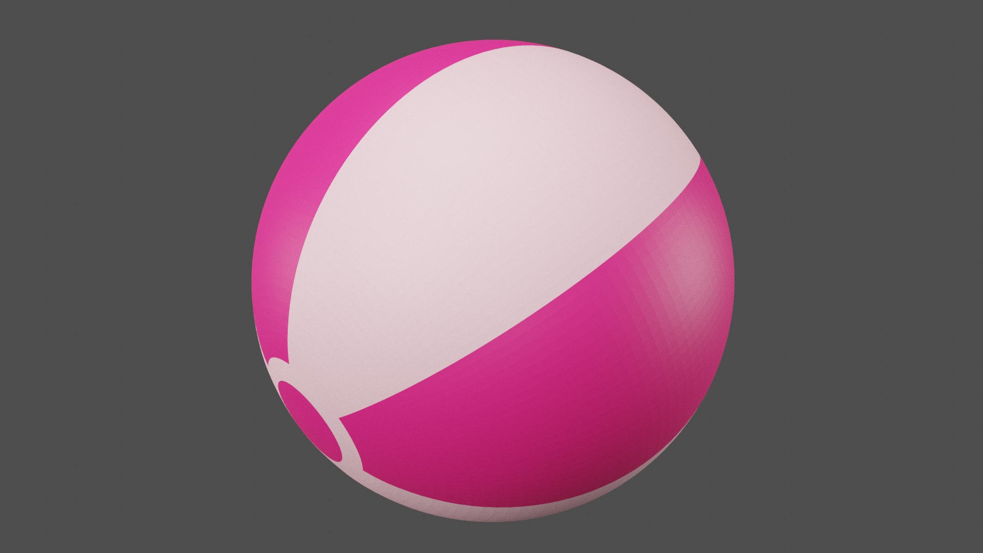 3D Pink Beach Ball - TurboSquid 2067263