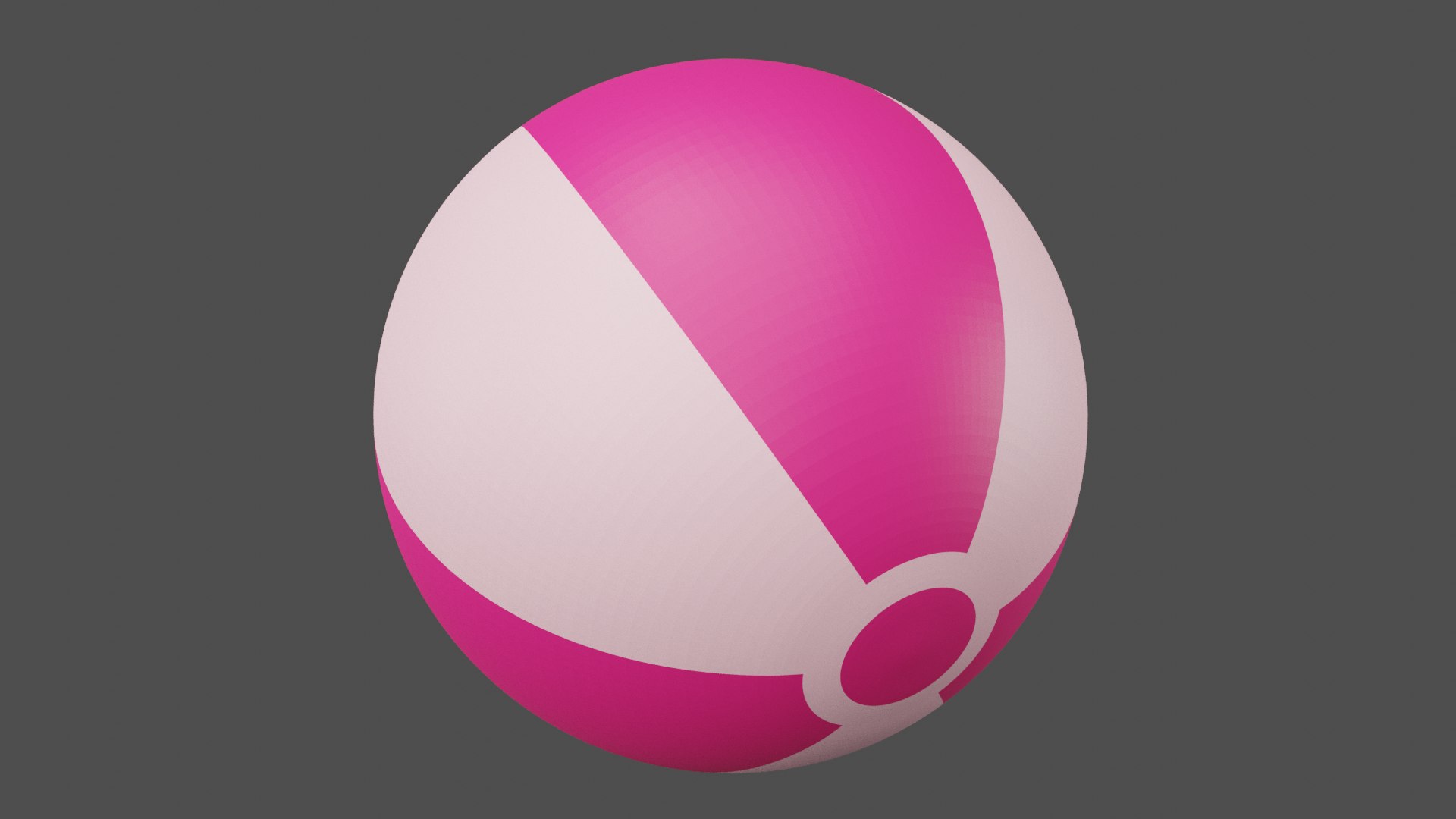 3D Pink Beach Ball - TurboSquid 2067263
