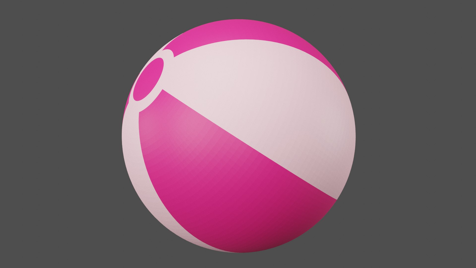 3D Pink Beach Ball - TurboSquid 2067263