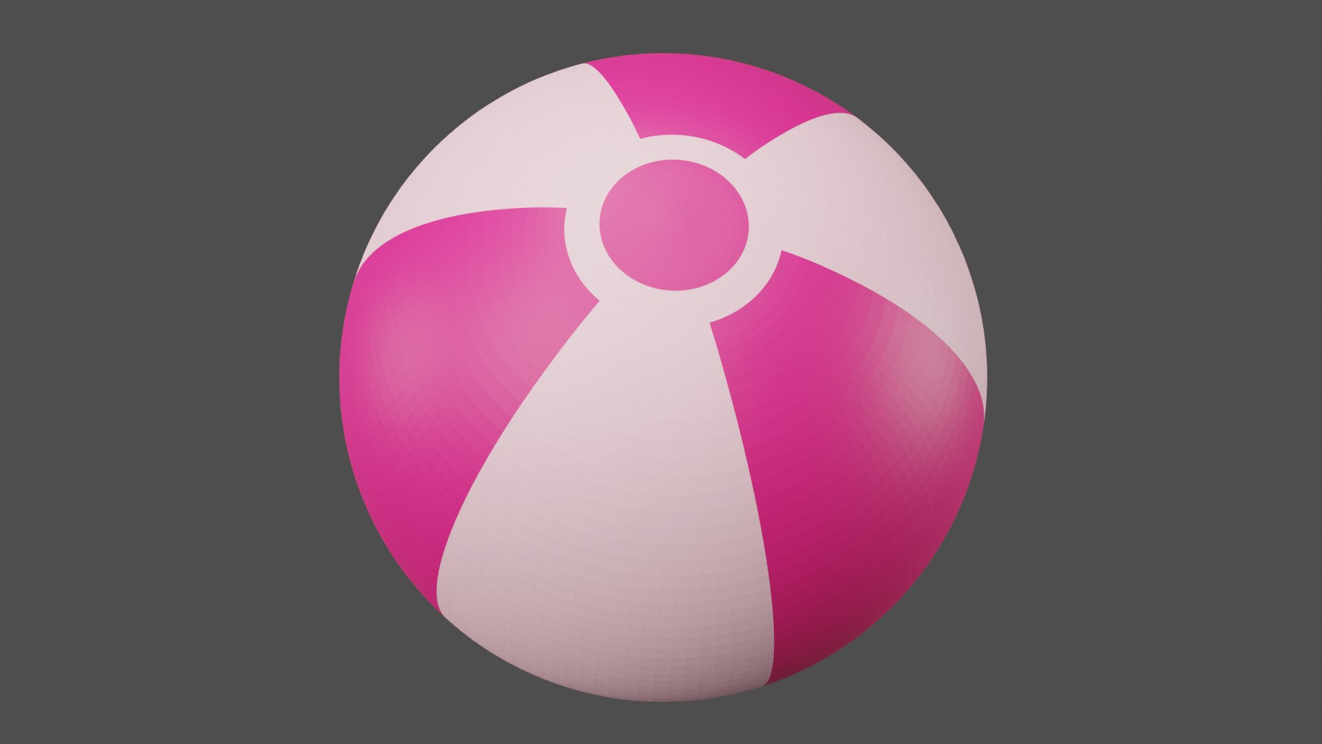3D Pink Beach Ball - TurboSquid 2067263