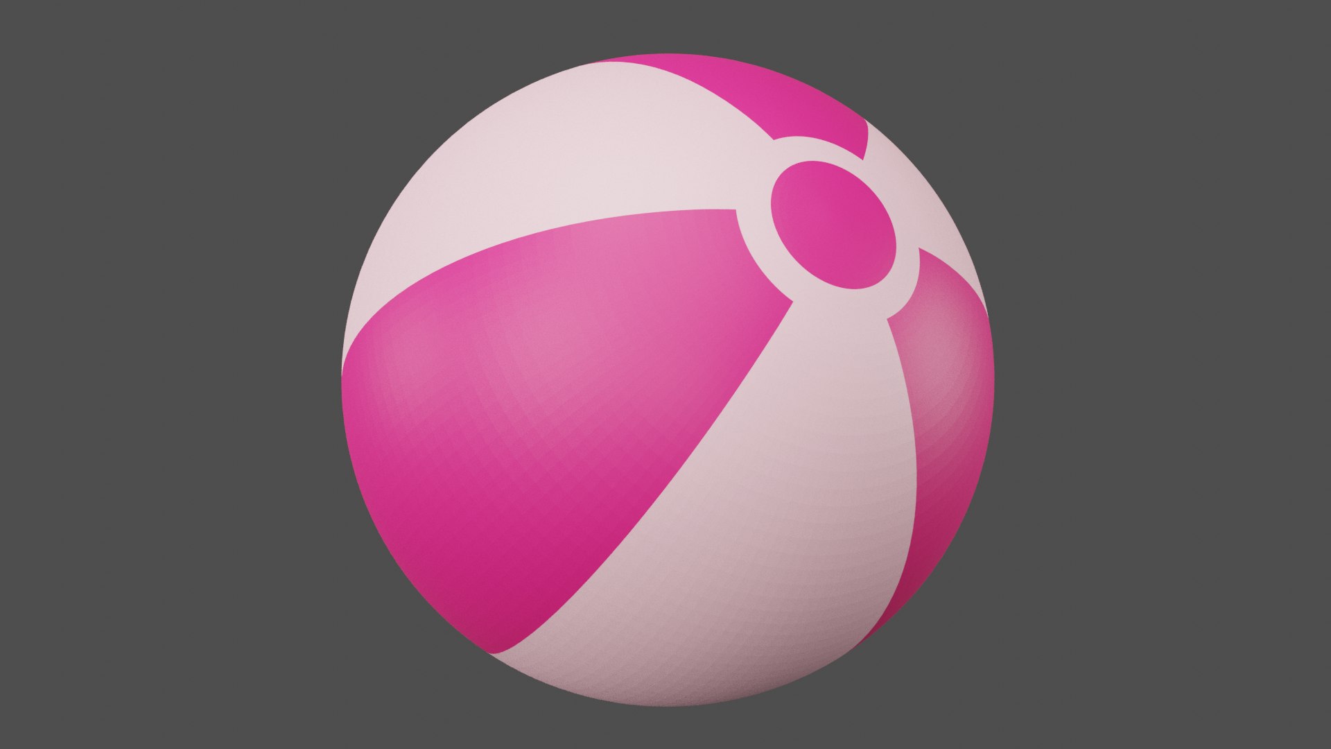 3D Pink Beach Ball - TurboSquid 2067263
