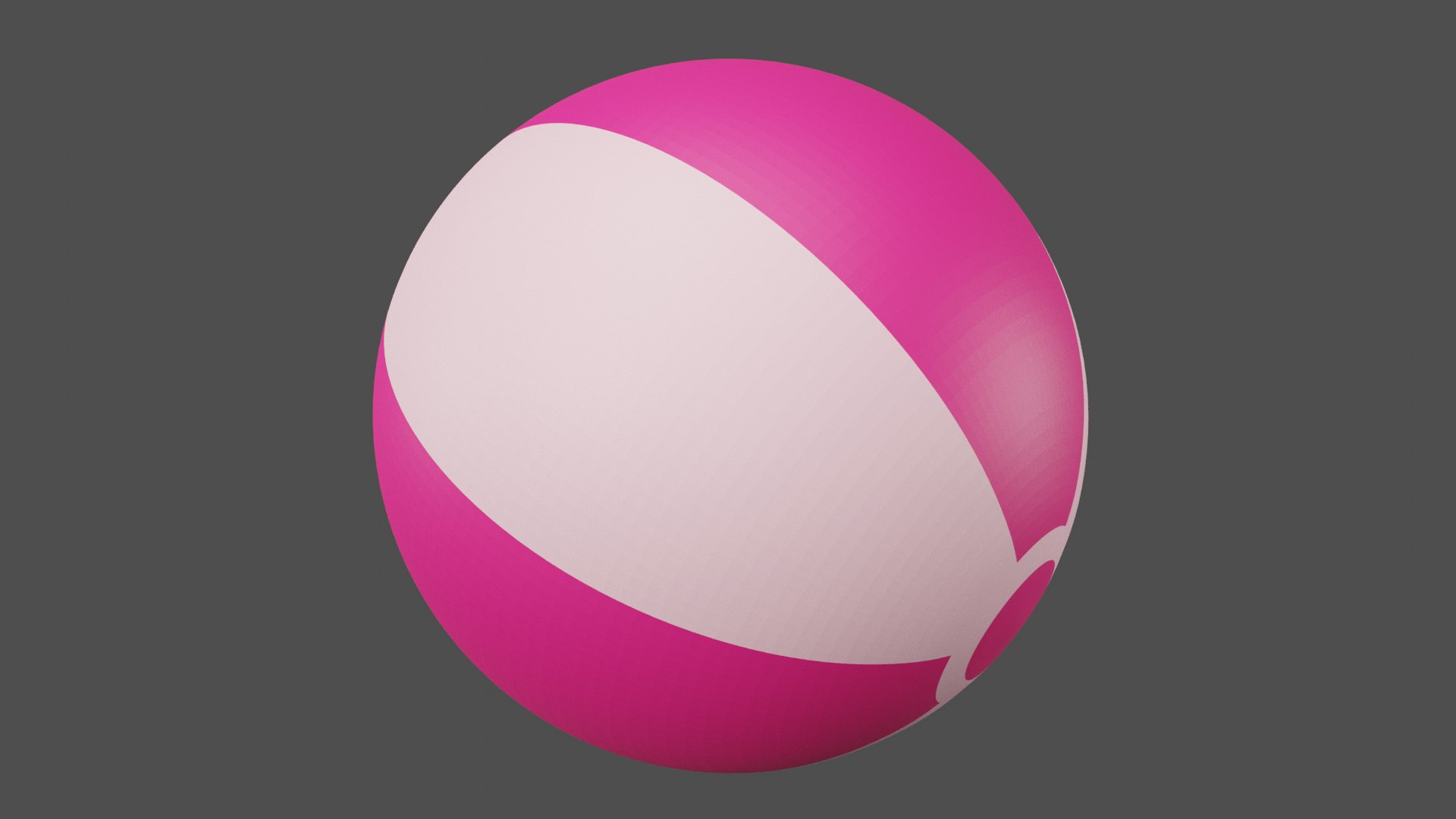 3D Pink Beach Ball - TurboSquid 2067263