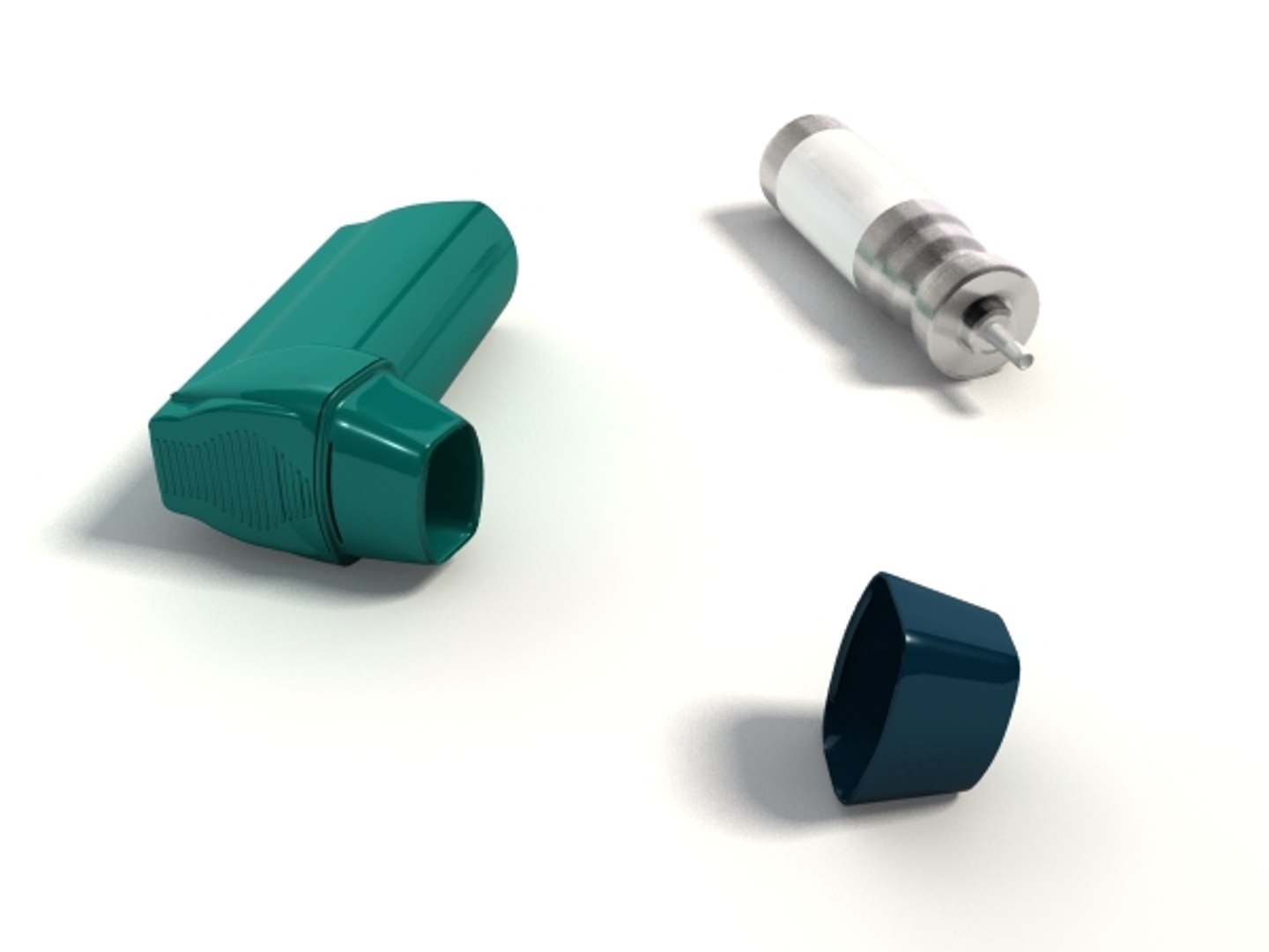 3d asthma inhaler model