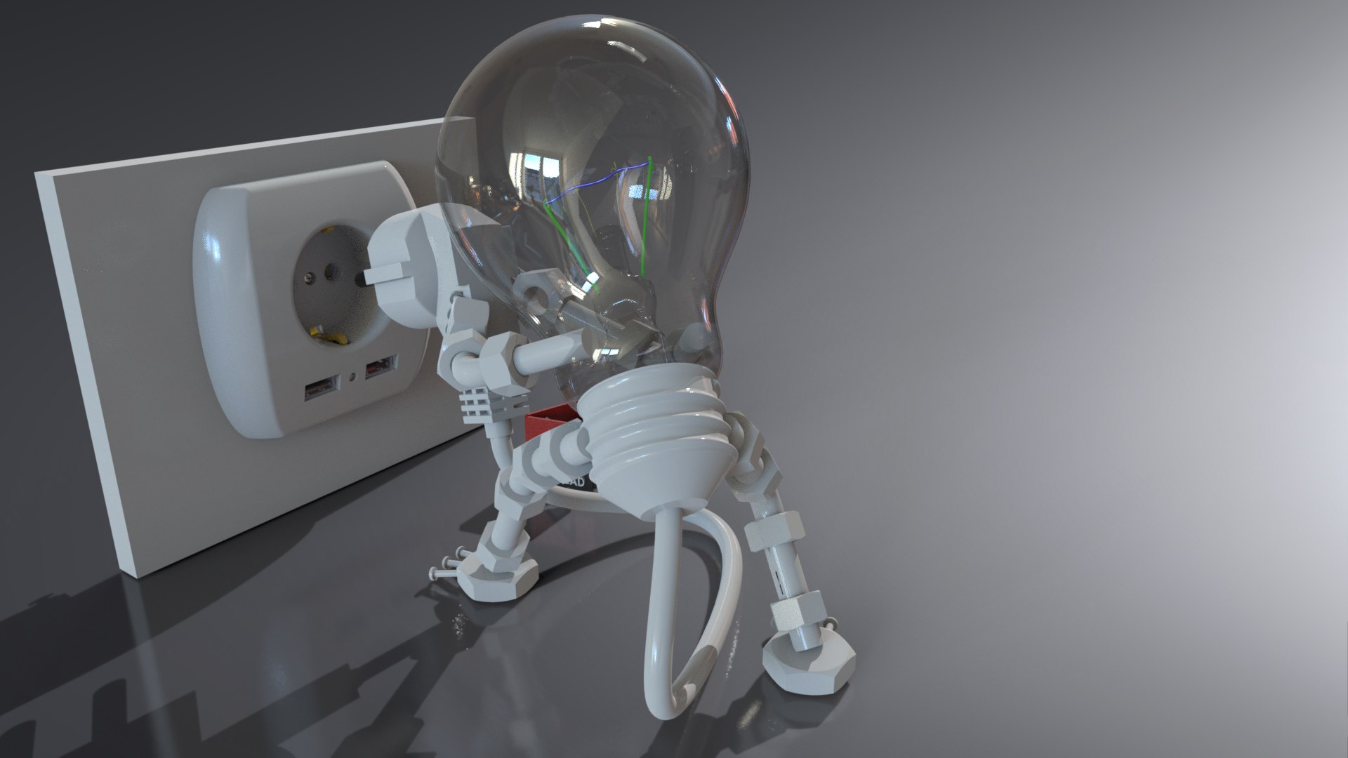 Bulb man 3D model - TurboSquid 1317666