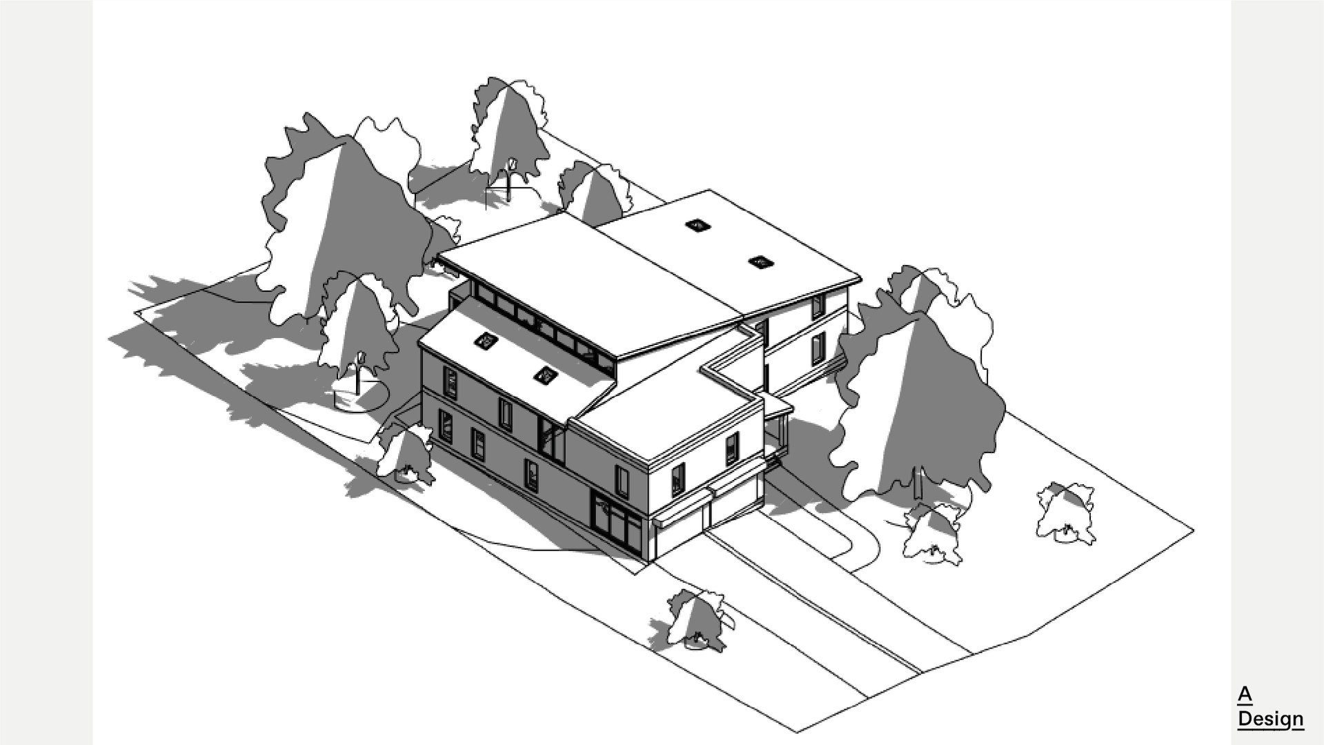 3D Roof House - Revit 3D Model Model - TurboSquid 2017804