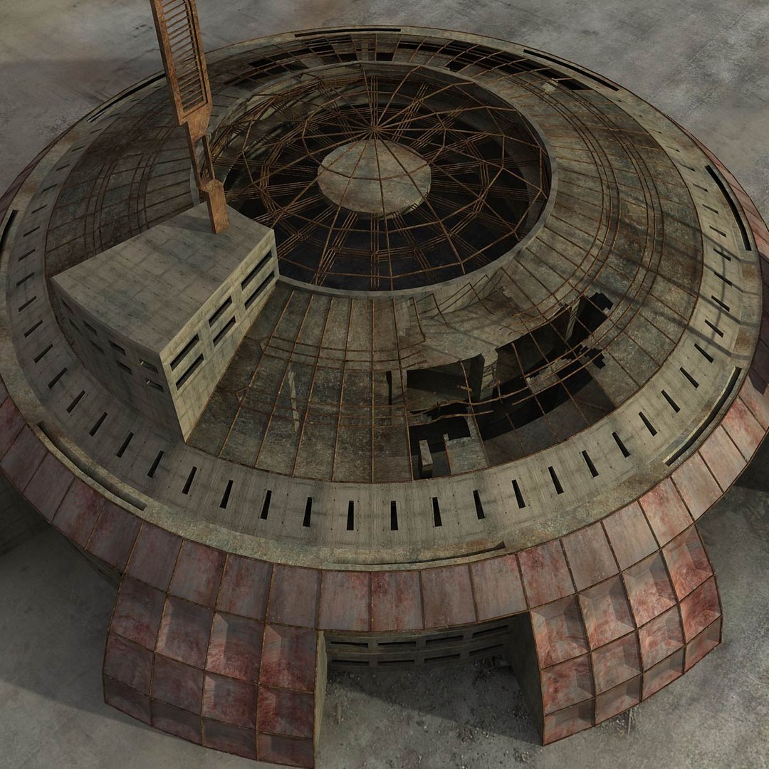 Sci Fi Futuristic Building Max