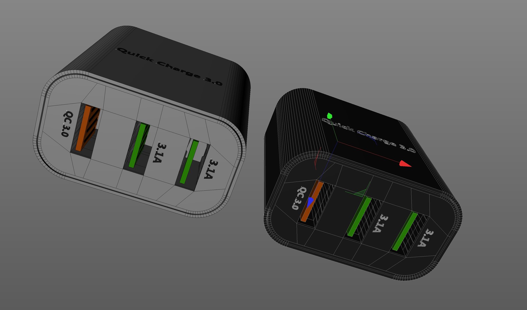 3D Phone Charger Quick Charge Model - TurboSquid 2318399