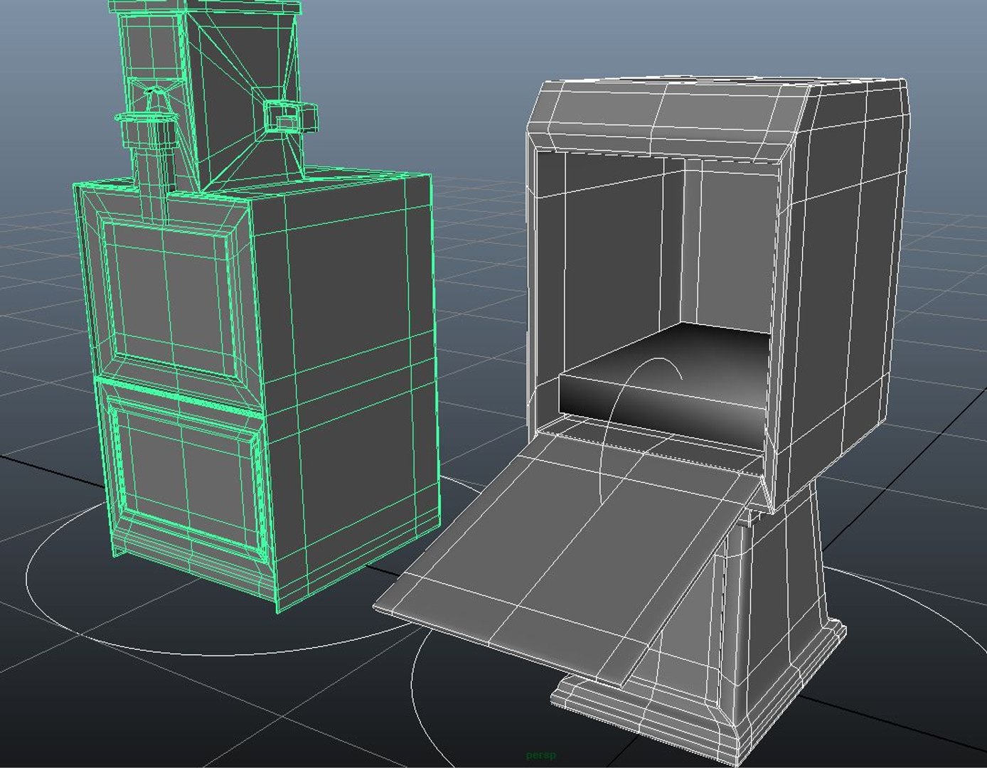 newspaper boxes 3d obj