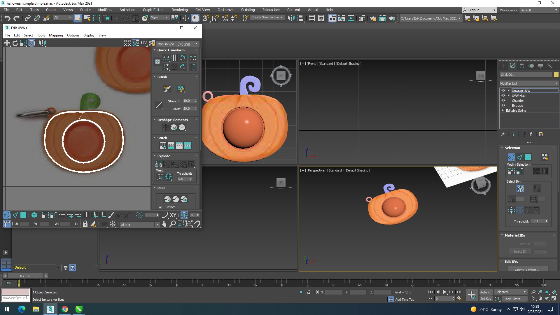 Halloween Simple Dimples Set 3D model - TurboSquid 1792959