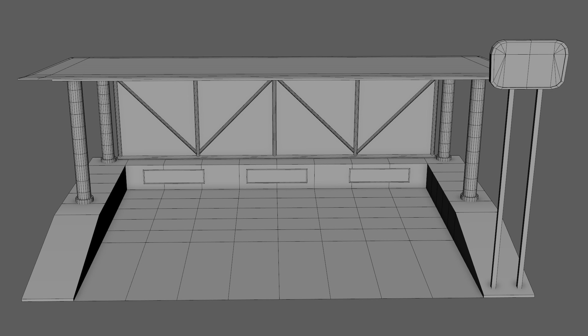 Exterior Garage 3D - TurboSquid 1439231