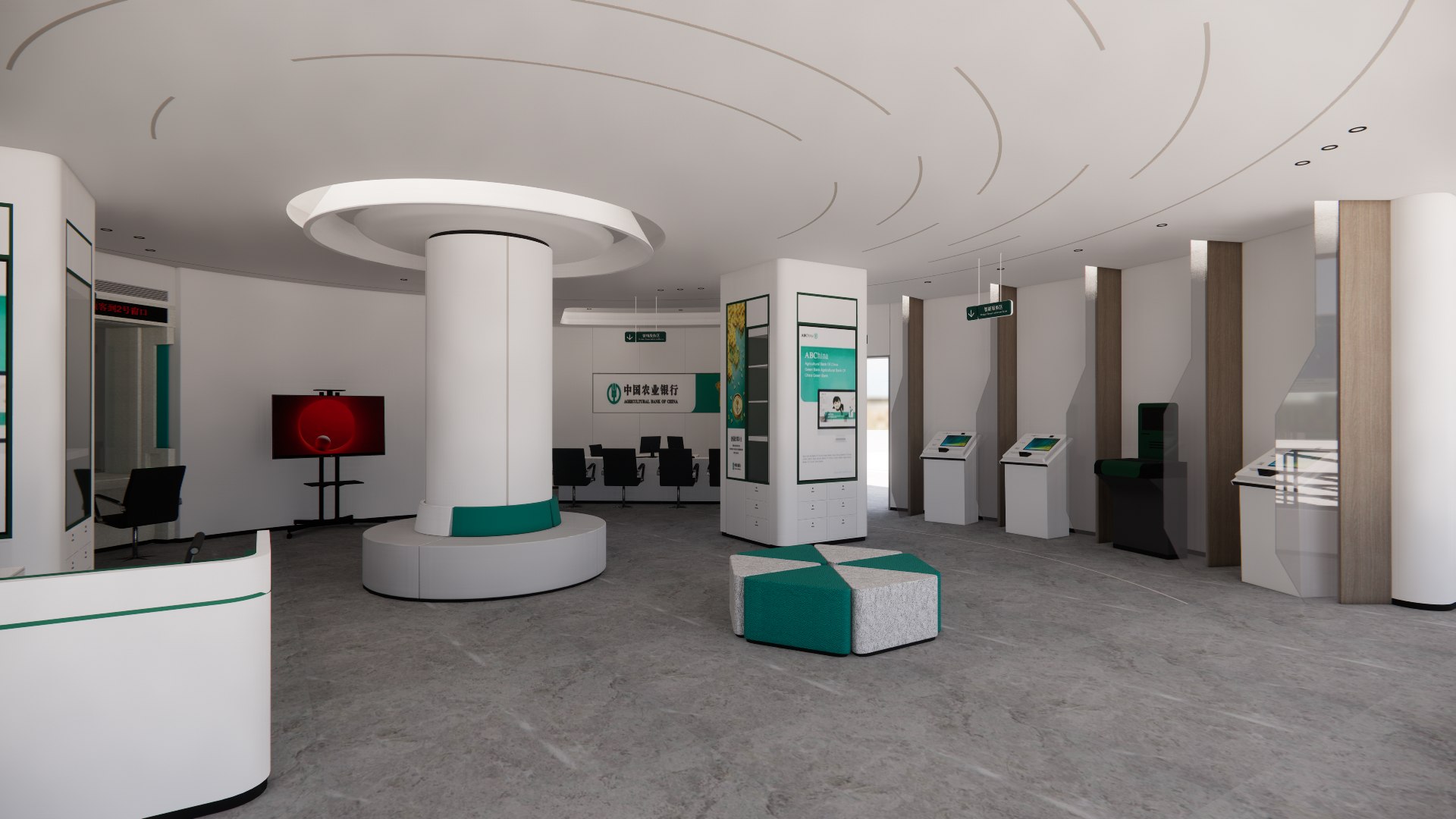 3D Model Bank Room Interior-A4 - TurboSquid 2123703