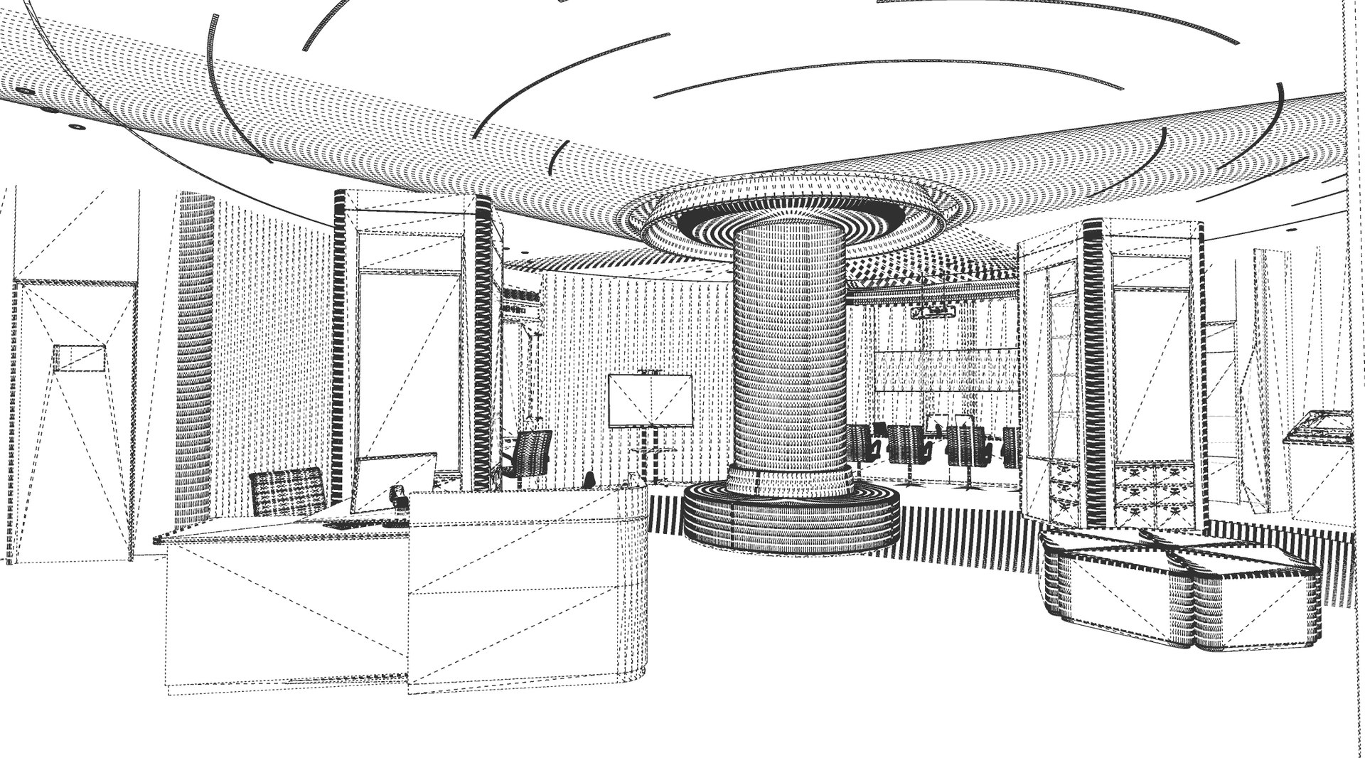 3D Model Bank Room Interior-A4 - TurboSquid 2123703