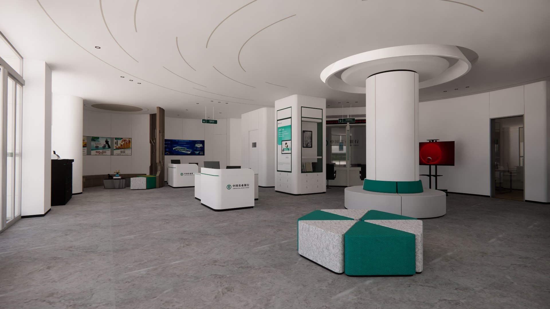 3D Model Bank Room Interior-A4 - TurboSquid 2123703