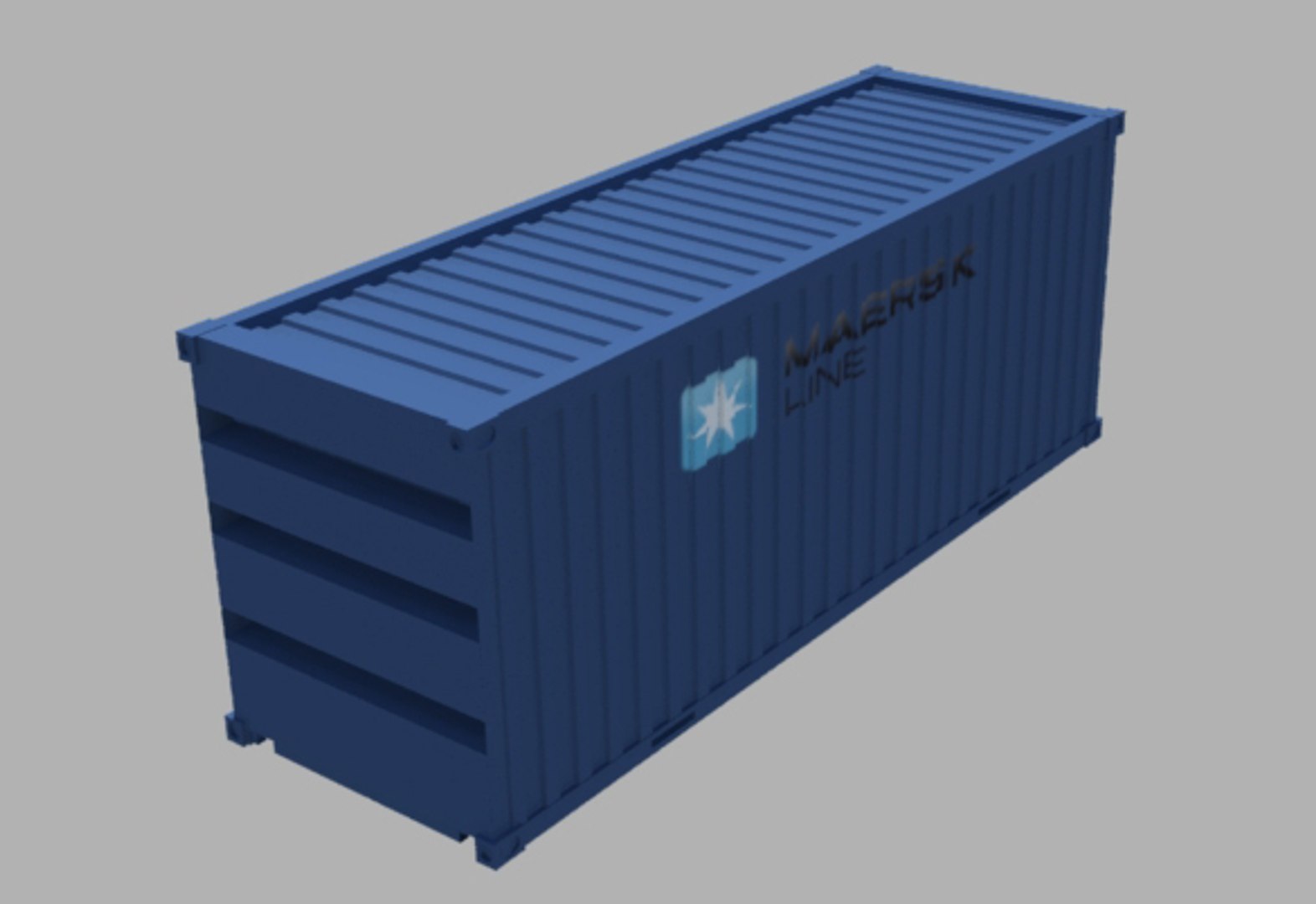 Free Container Cargo 3d Model