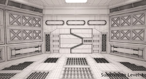 energy generator room 3d model