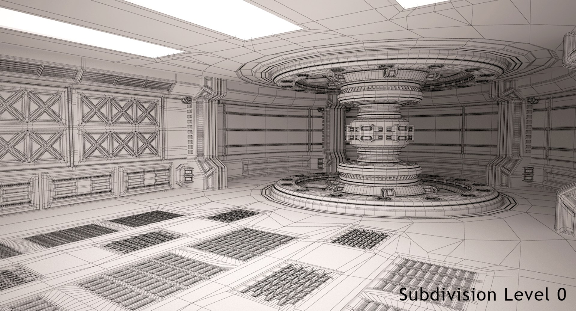 Energy Generator Room 3d Model