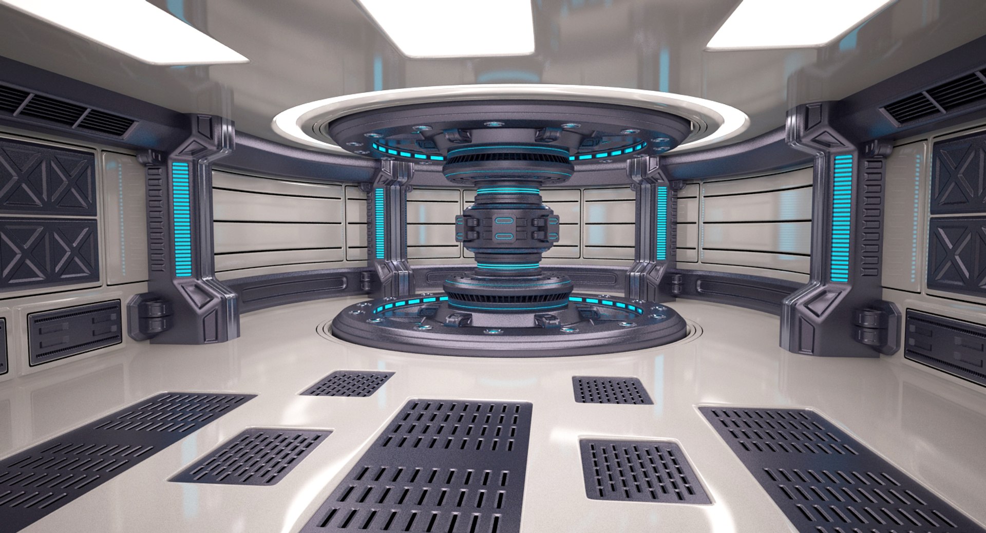Energy Generator Room 3d Model