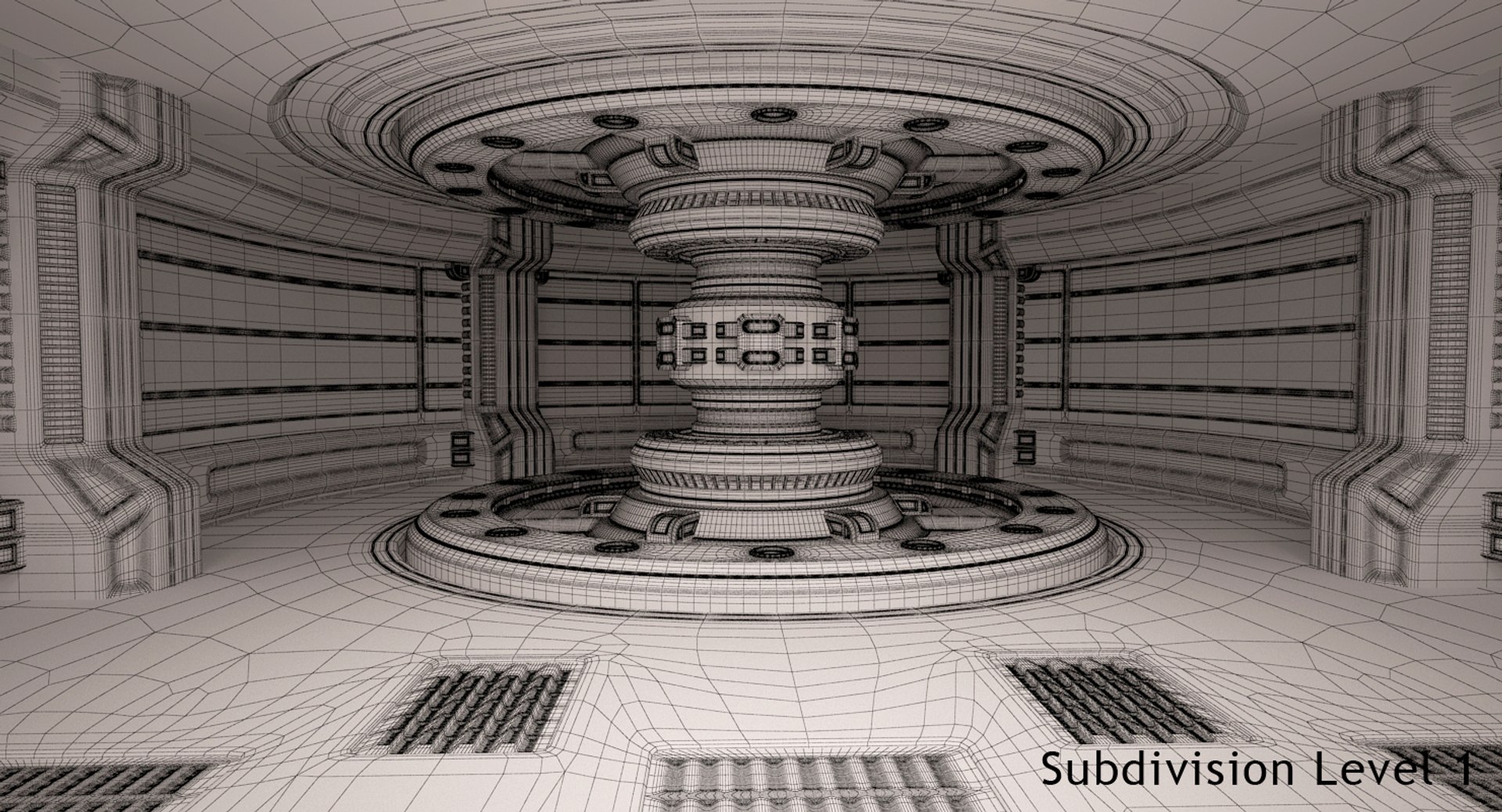 Energy Generator Room 3d Model
