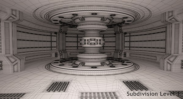 energy generator room 3d model
