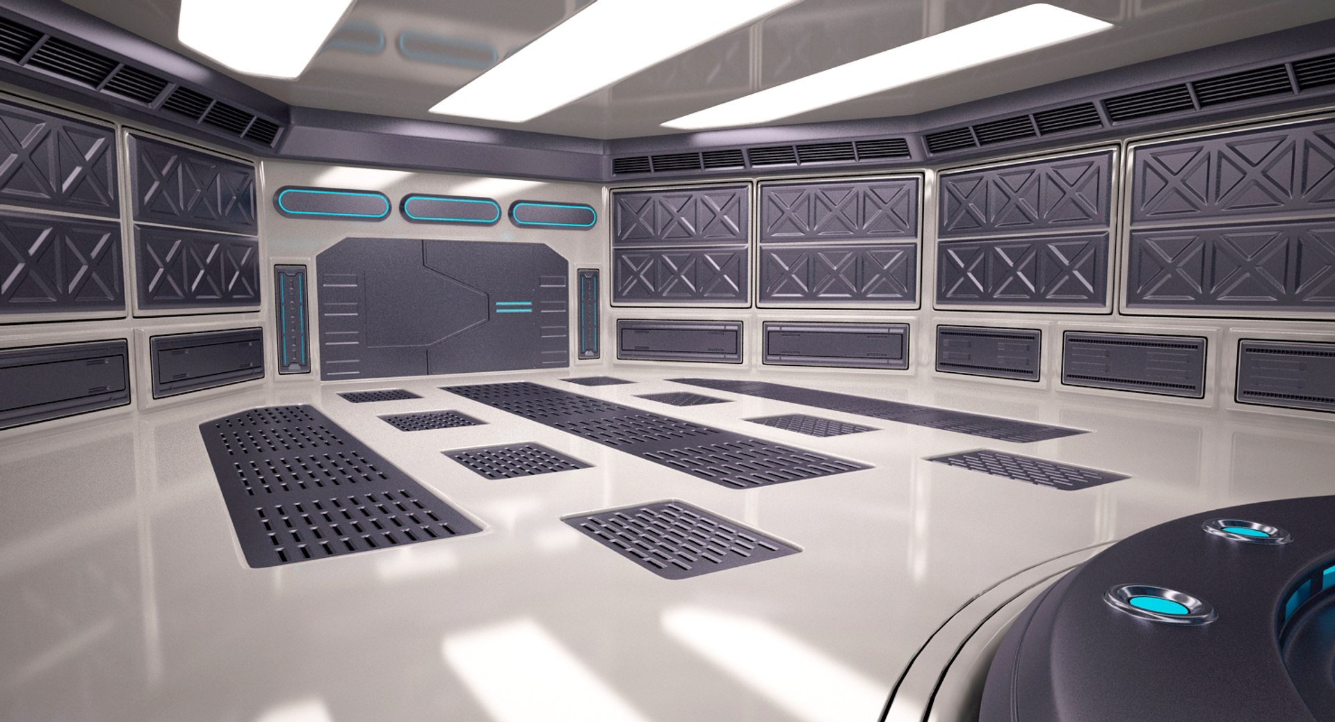 Energy Generator Room 3d Model