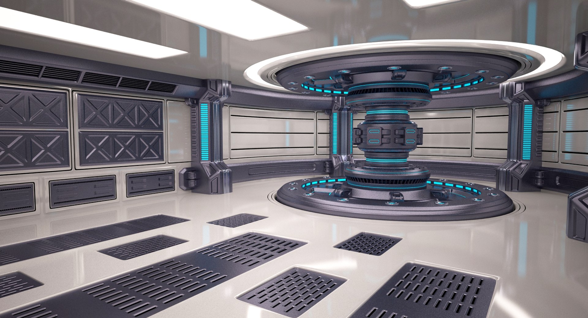 Energy Generator Room 3d Model