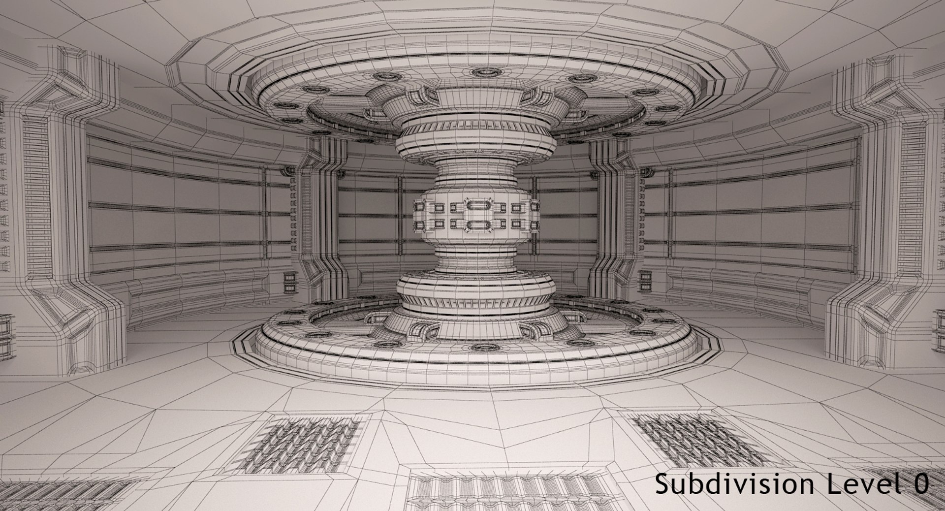 Energy Generator Room 3d Model