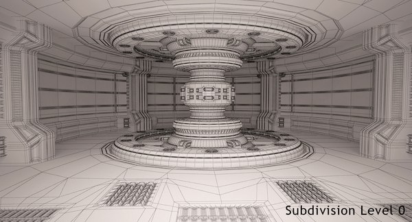 energy generator room 3d model