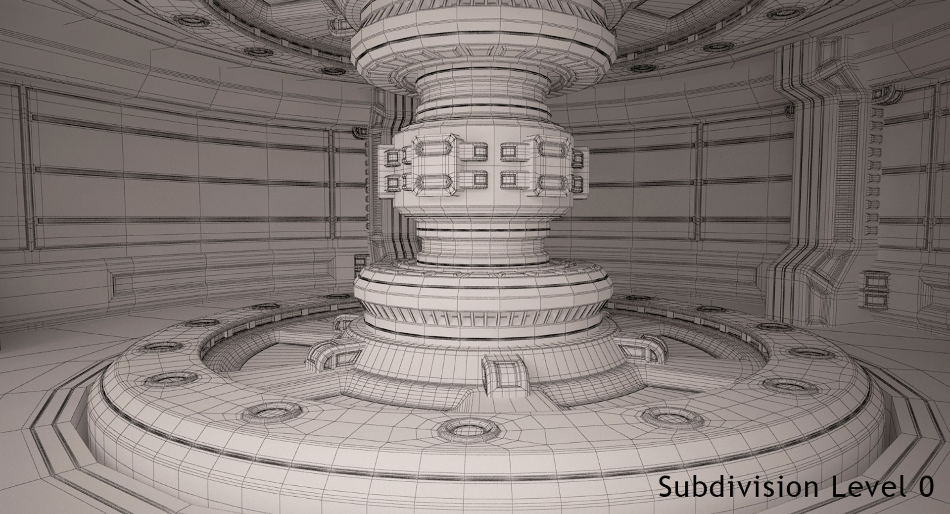 Energy Generator Room 3d Model
