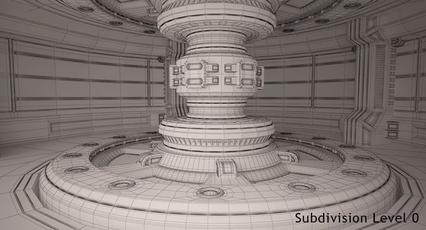 energy generator room 3d model
