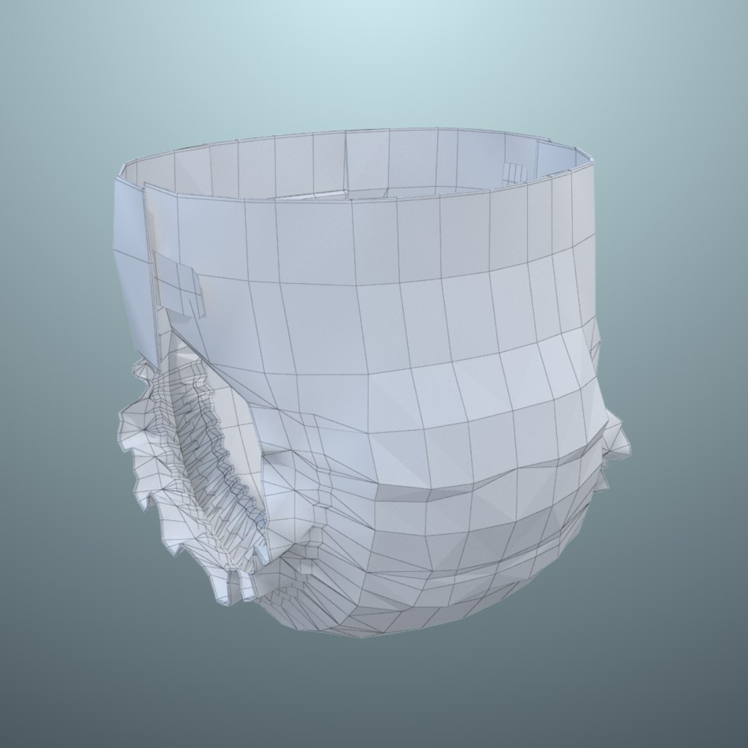 3D Model Baby Diaper - TurboSquid 1197027