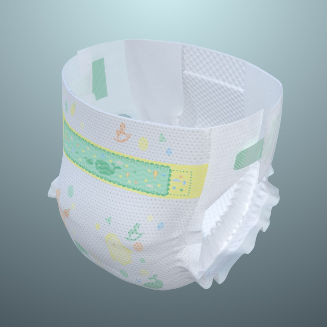 3D Model Baby Diaper - TurboSquid 1197027