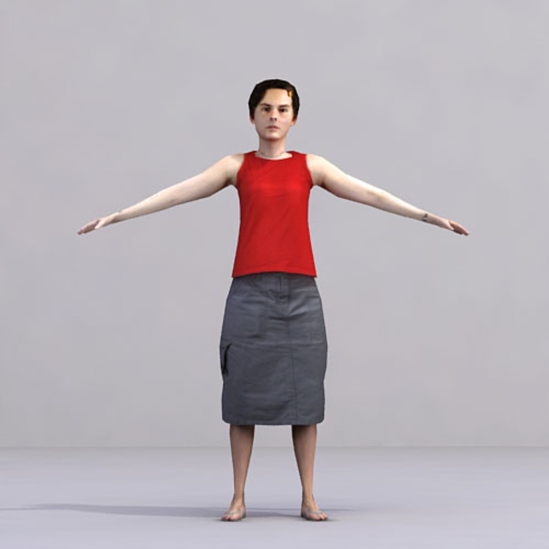 3d axyz rigged characters model