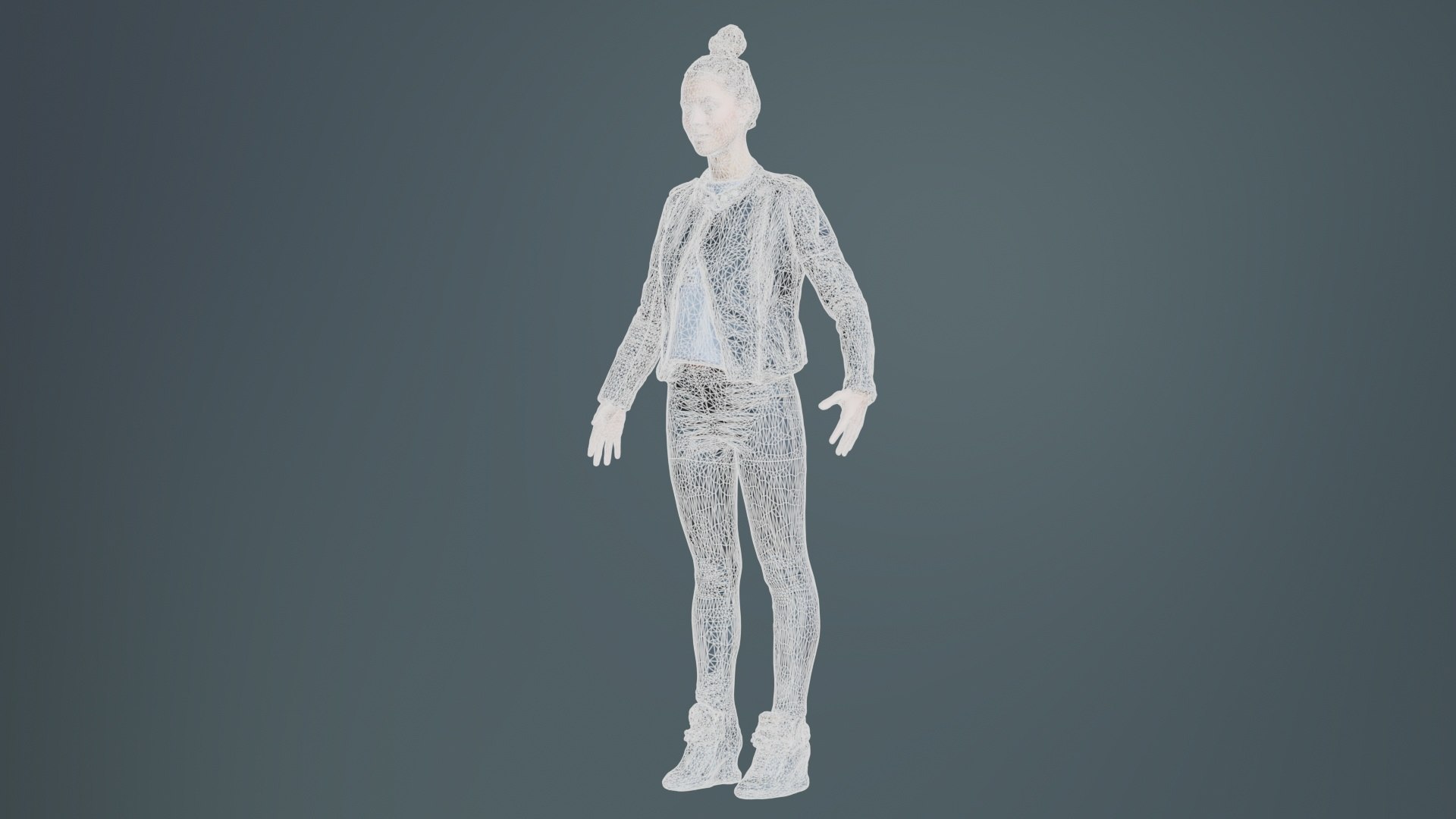 Standard Pose Woman In Leather Skirt Remastered 3D Model - TurboSquid ...