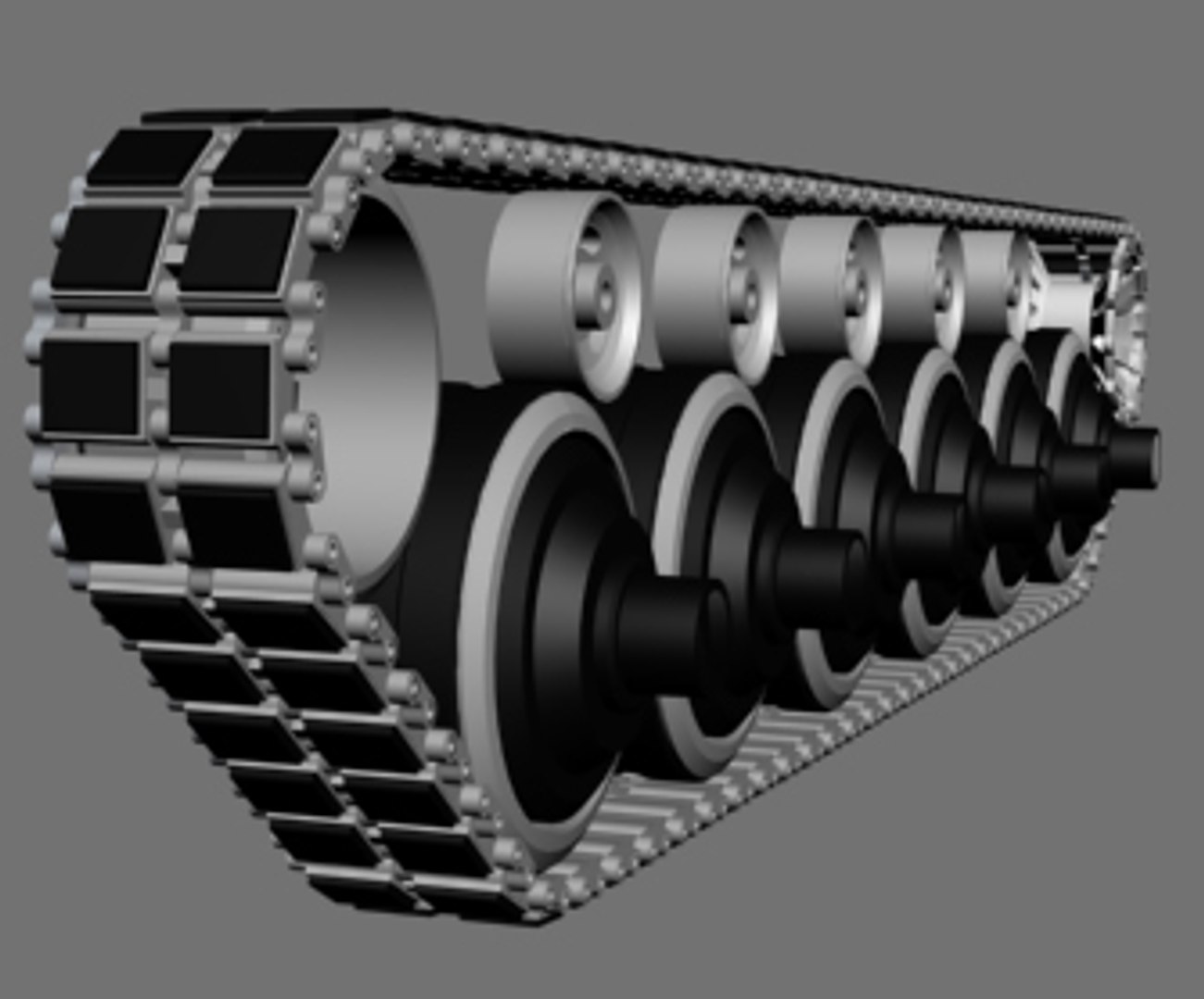 3d Model Main Battle Tank Track