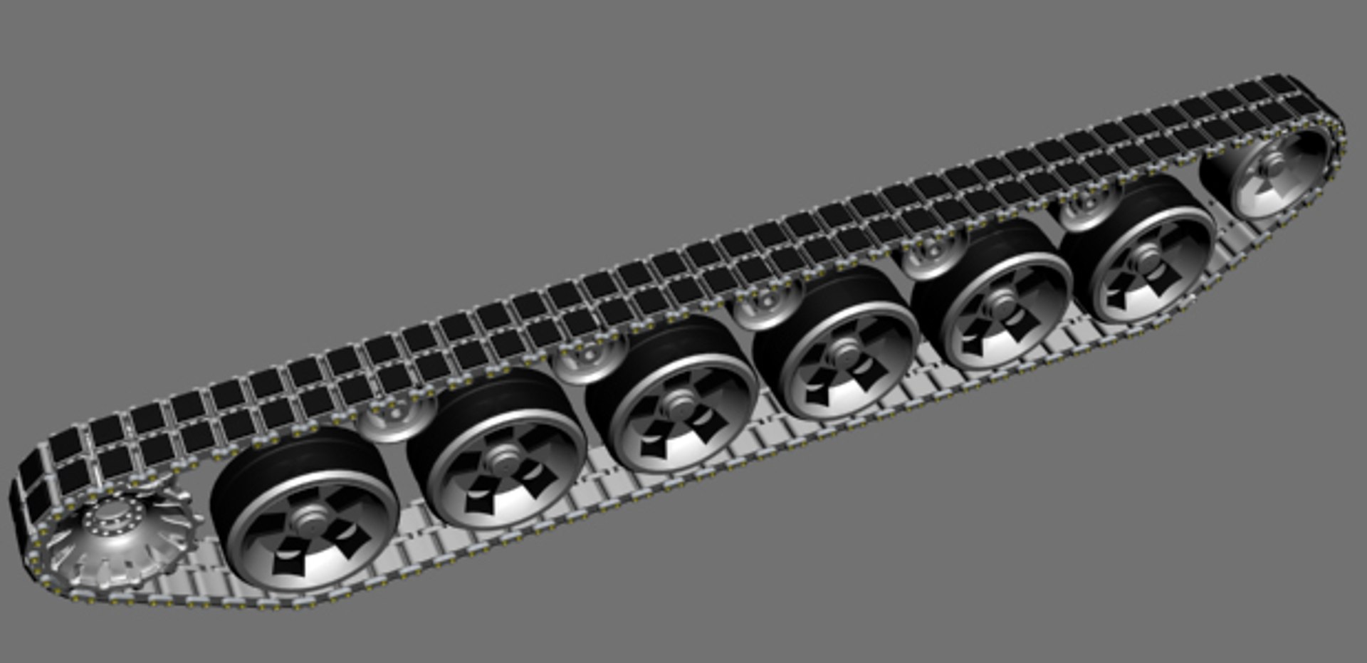 3d Model Main Battle Tank Track