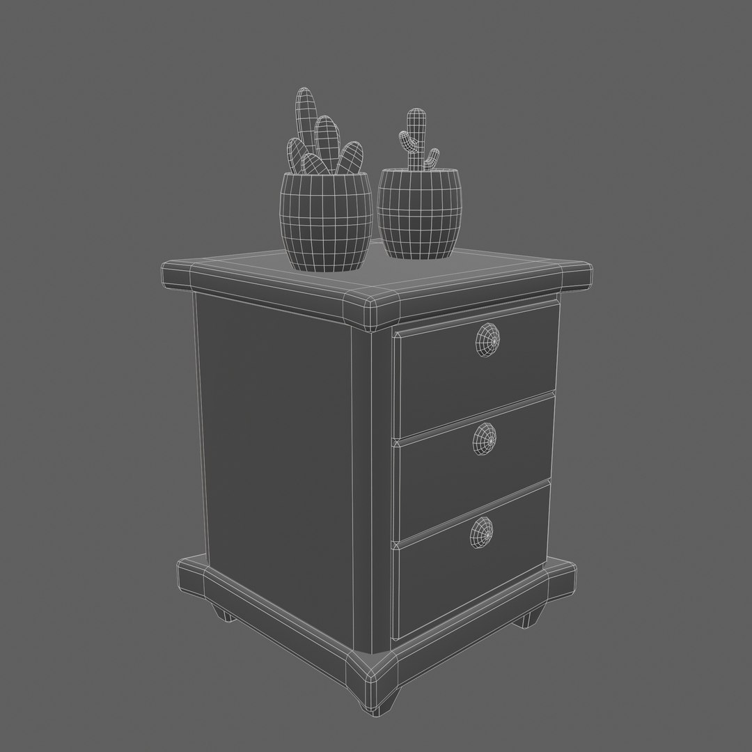 3D Cartoon Drawers Model - TurboSquid 2223442