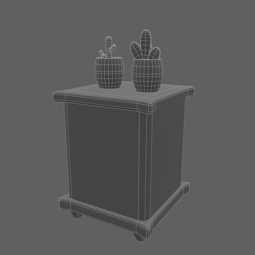 3D Cartoon Drawers Model - TurboSquid 2223442