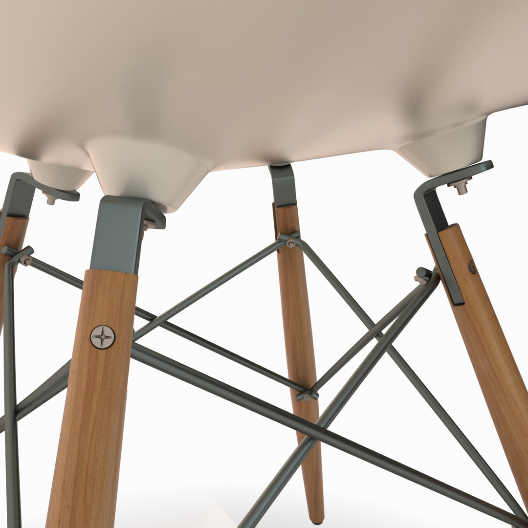free eames dsw chair 3d model