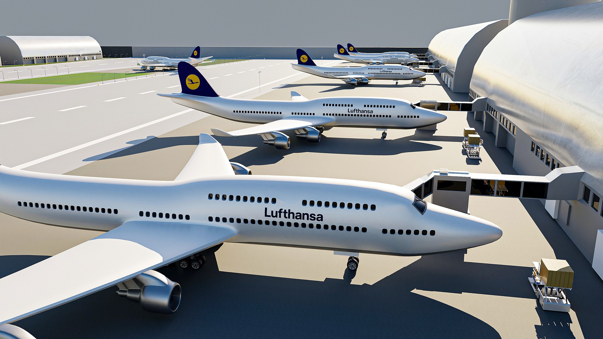 Airport 3D Model 3D Model - TurboSquid 2142260