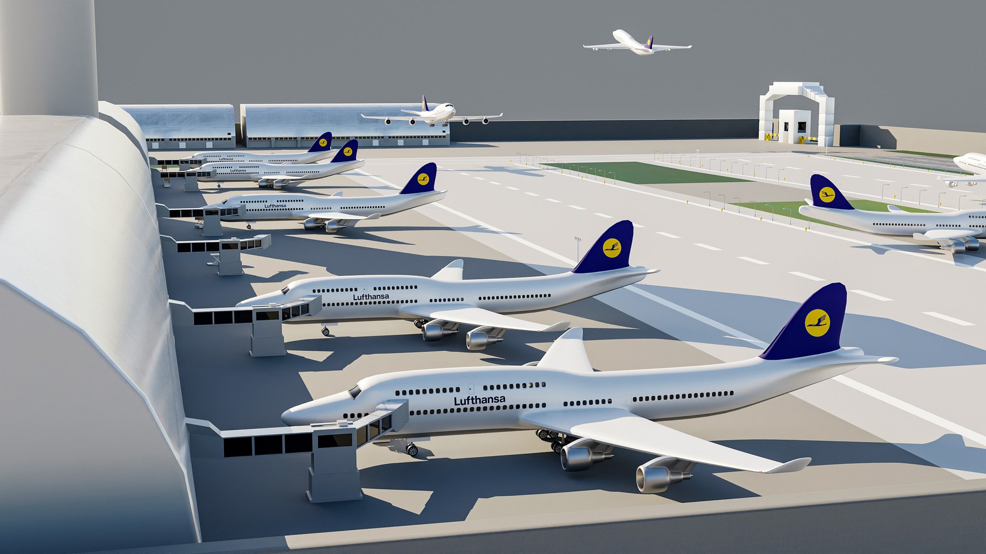 Airport 3D Model 3D Model - TurboSquid 2142260