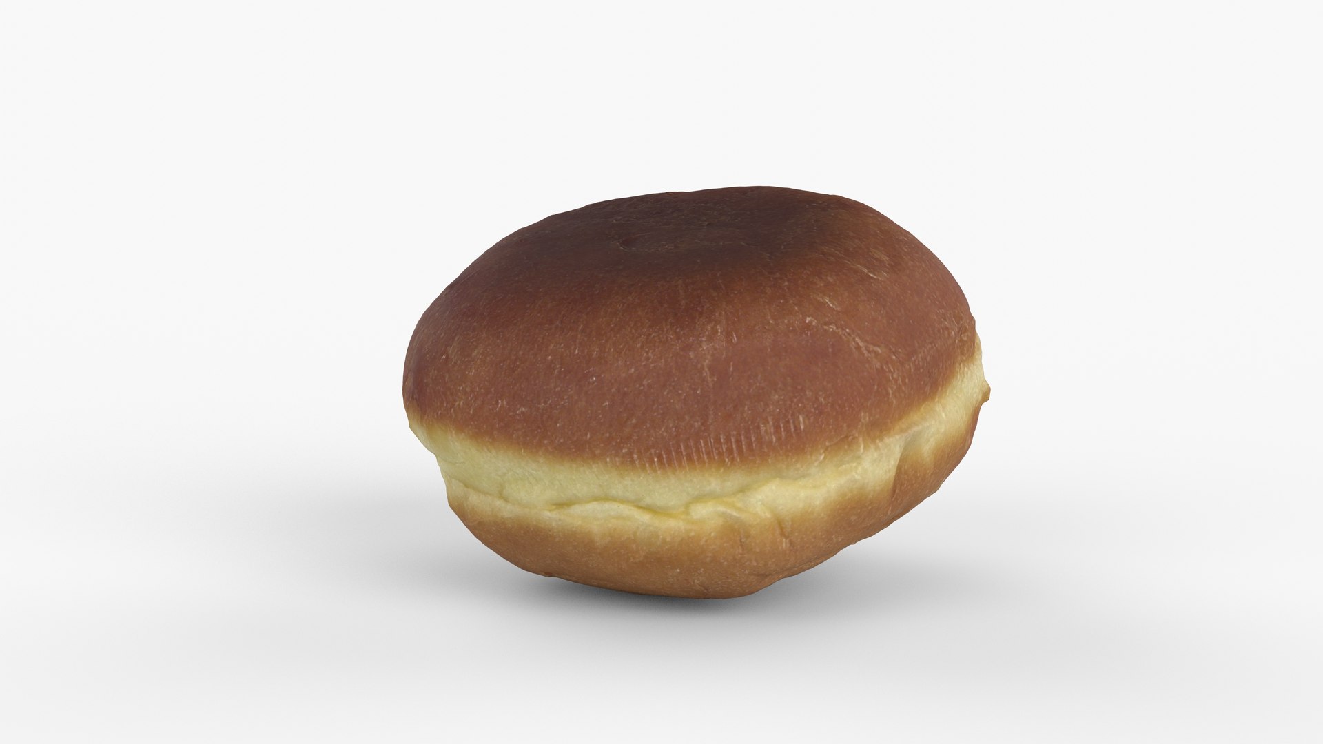 3D Photorealistic 3D Scan Of Jelly Donut Or German Jam Doughnut ...