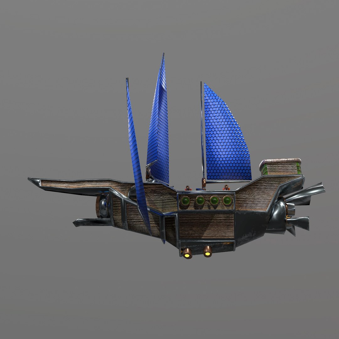 3D Fantasy Ship - TurboSquid 1271570