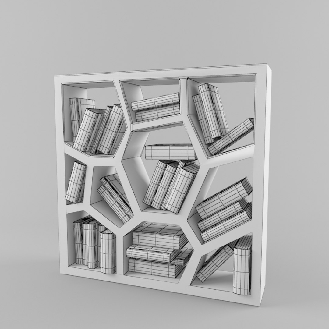 Bookcase Design 3d Model