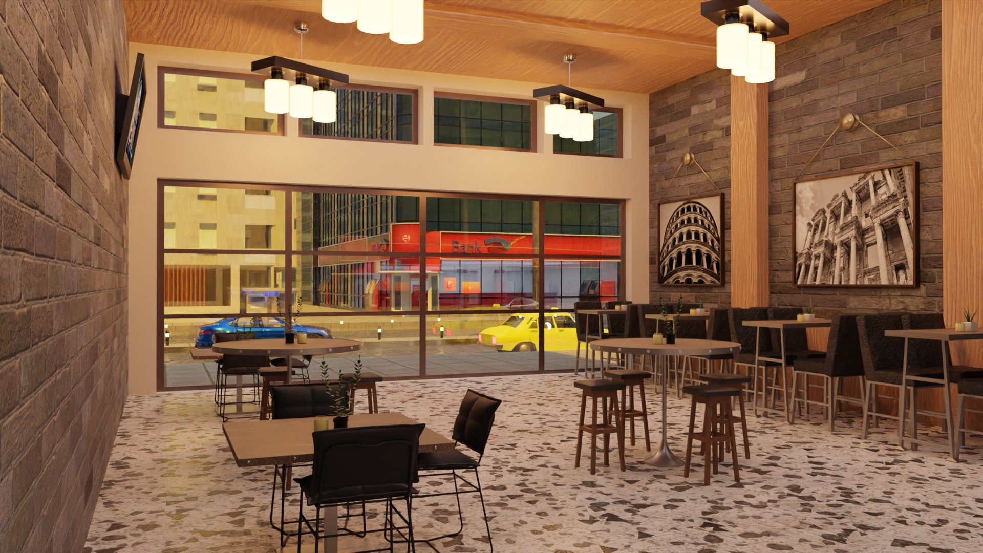 Cafe Interior 3D Model - TurboSquid 1776172