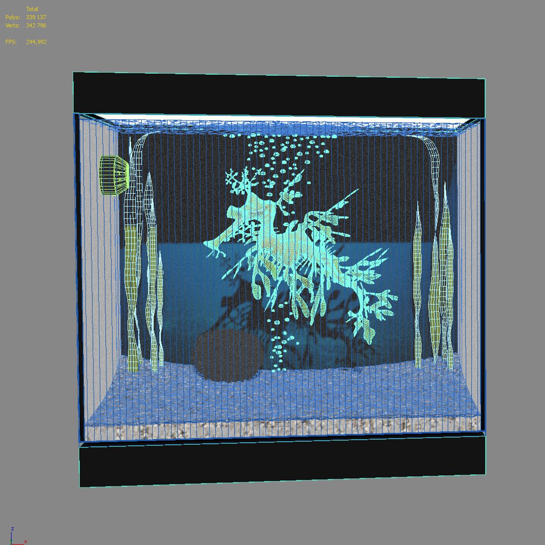 3D Aquarium Leafy Sea Dragon Model - TurboSquid 1540426
