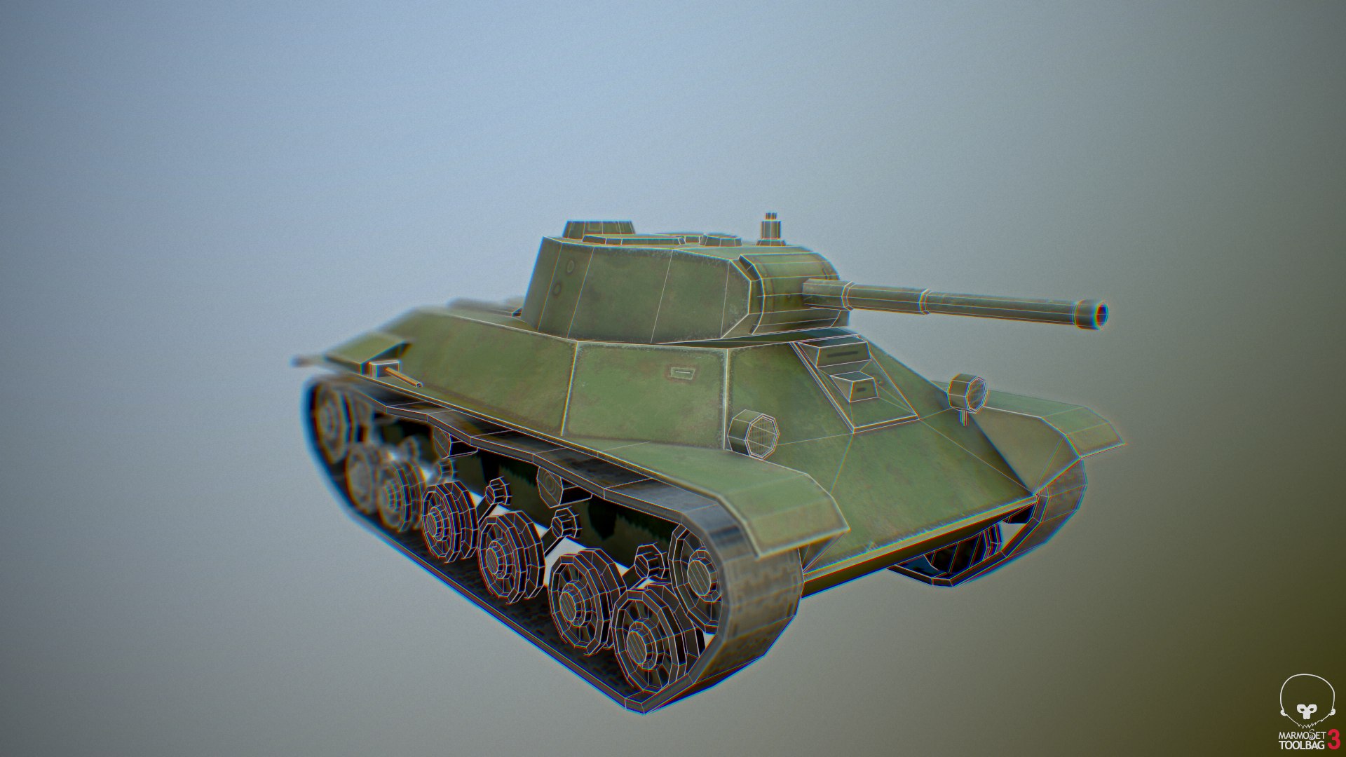 3D T-50 Tank Ussr Toon Model - TurboSquid 1242832