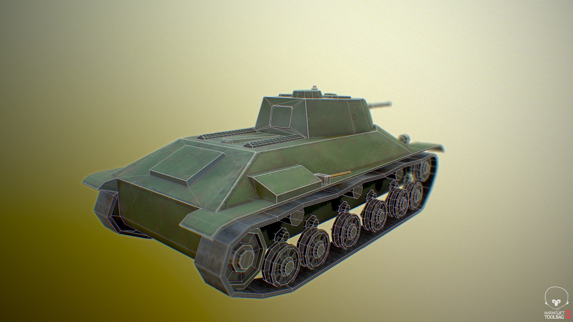 3D T-50 Tank Ussr Toon Model - TurboSquid 1242832